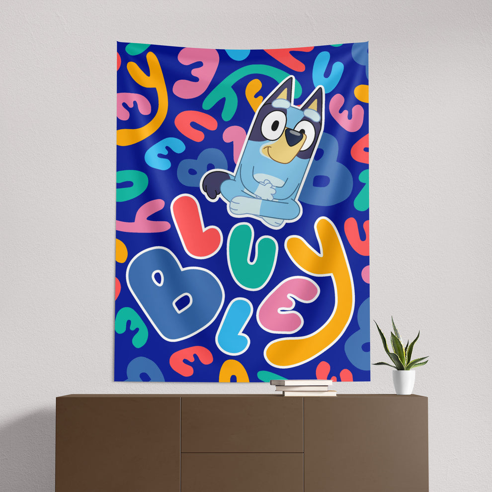 Bluey Spelling Bluey Wall Hanging 40x57 inches