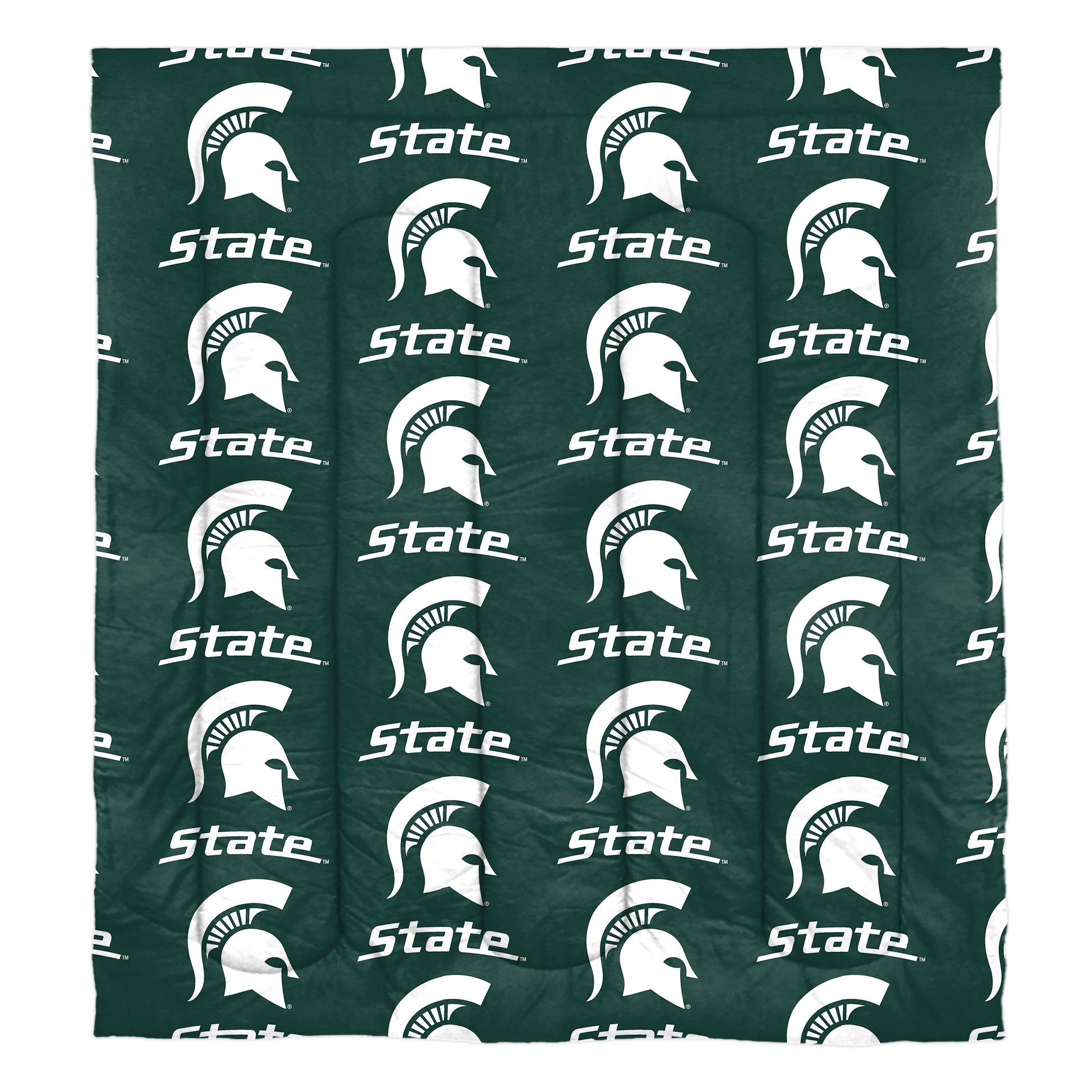 NCAA Michigan State Spartans Full Rotary Bed In A Bag Set