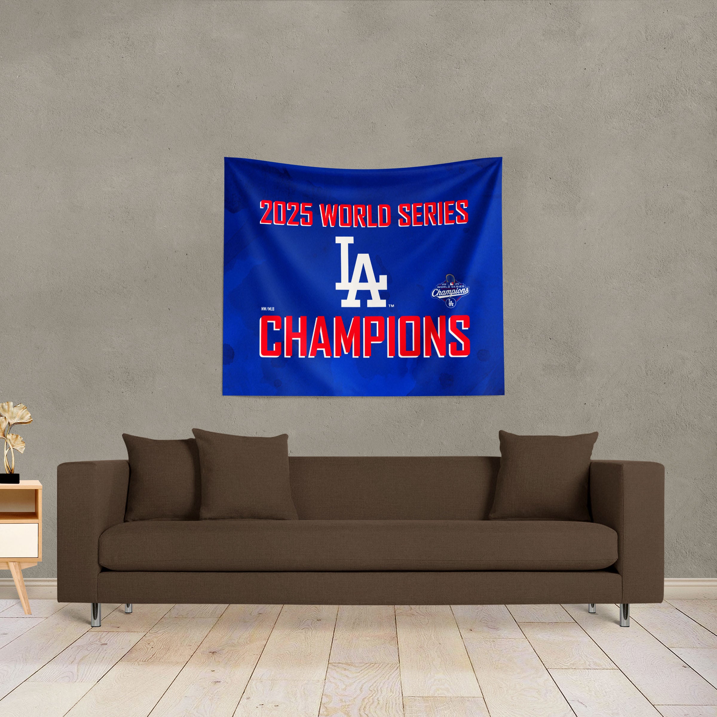 2025 World Series Championship Los Angeles Dodgers Dinger Wall Hanging