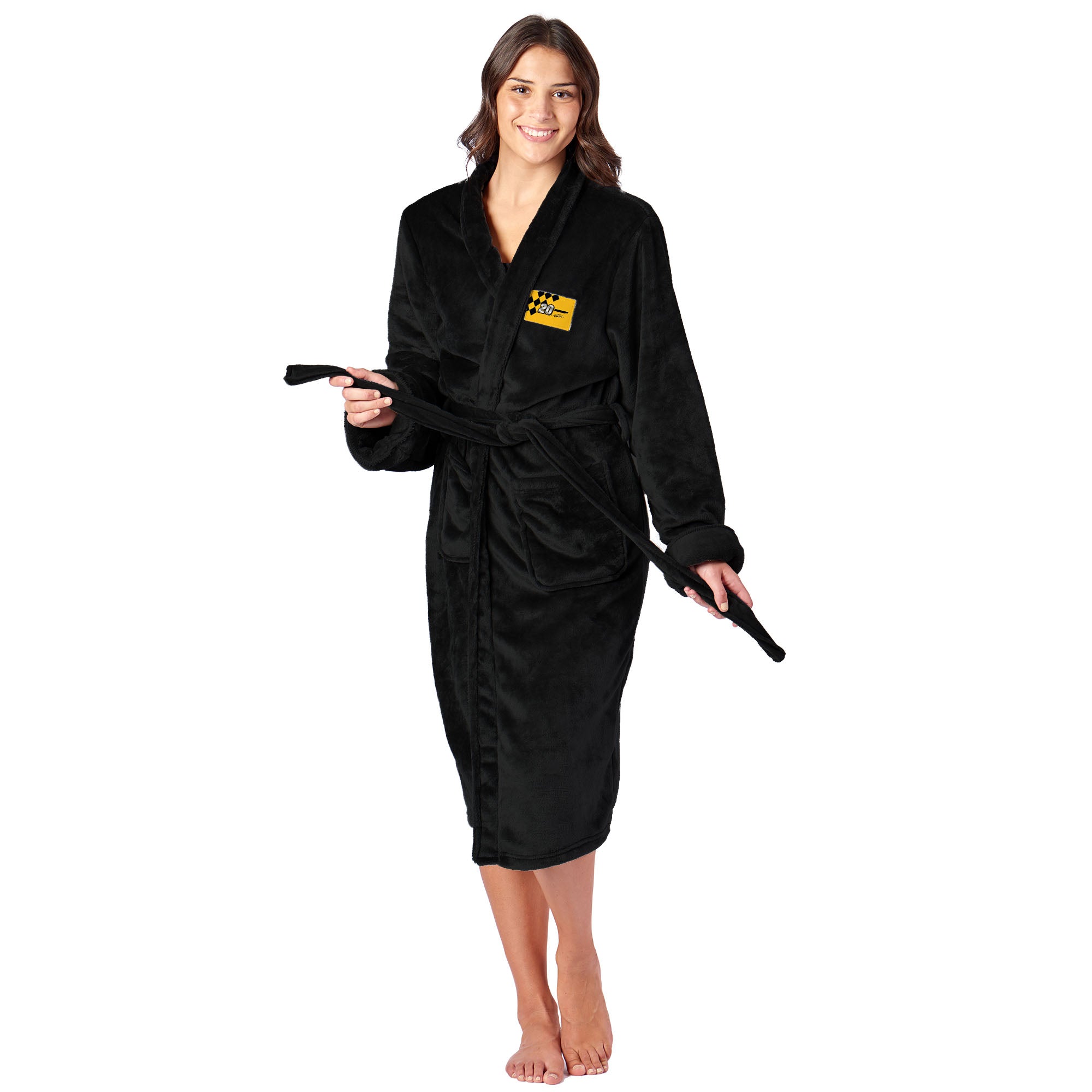 NASCAR Christopher Bell Fast Track Black Silk Touch Robe Small/Medium
