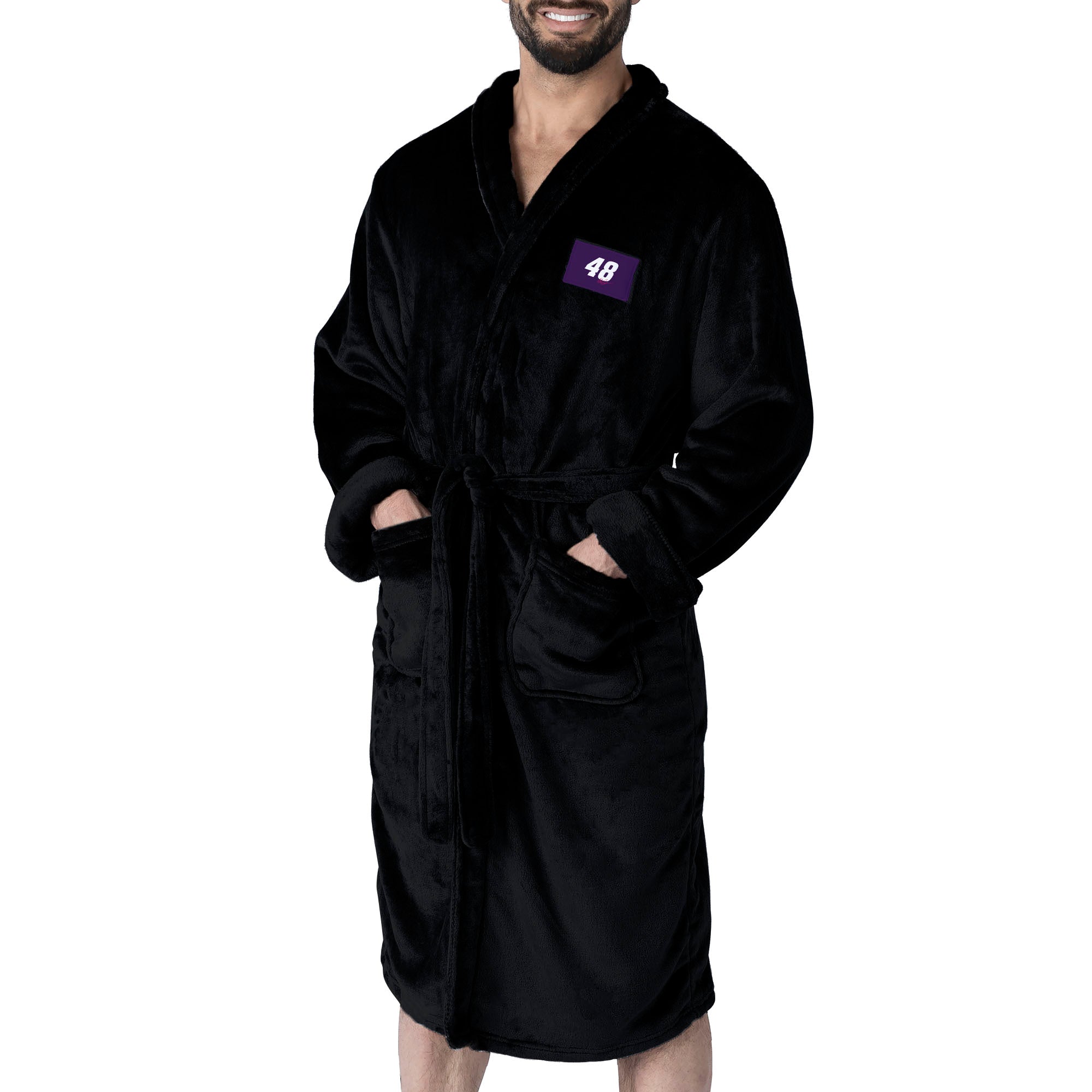 NASCAR Alex Bowman Signature Black Silk Touch Robe Large/XLarge
