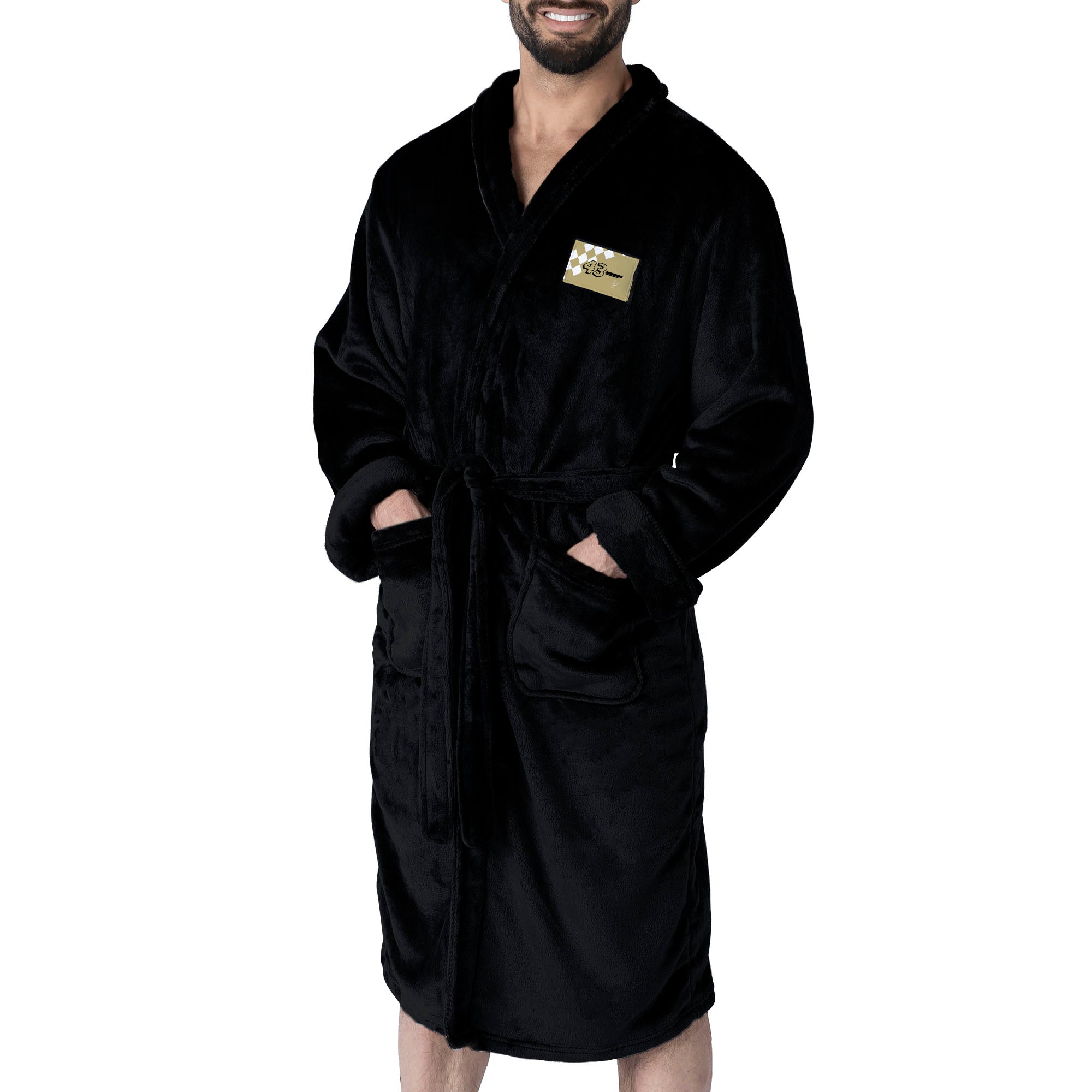 NASCAR Erik Jones Fast Track Black Silk Touch Robe Large/XLarge