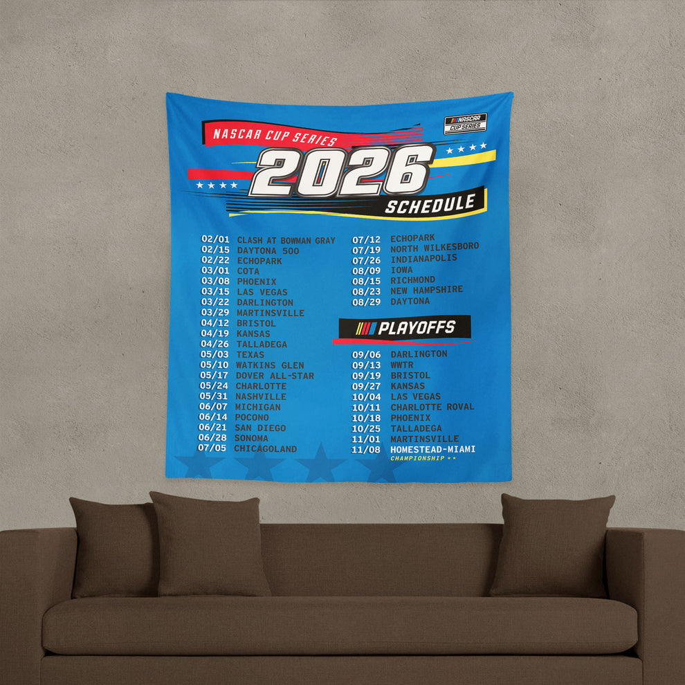 NASCAR Cup Series Wall Hanging 50x60 inches