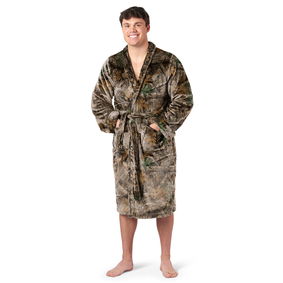 Realtree Edge L/XL Men’s Silk Touch Robe 26×47 Inches