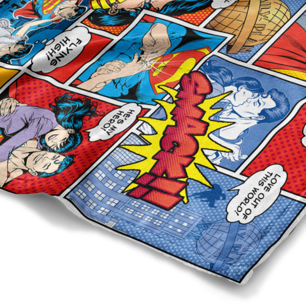 Warner Bros. Superman Lois And Superman Silk Touch Throw Blanket 50x60