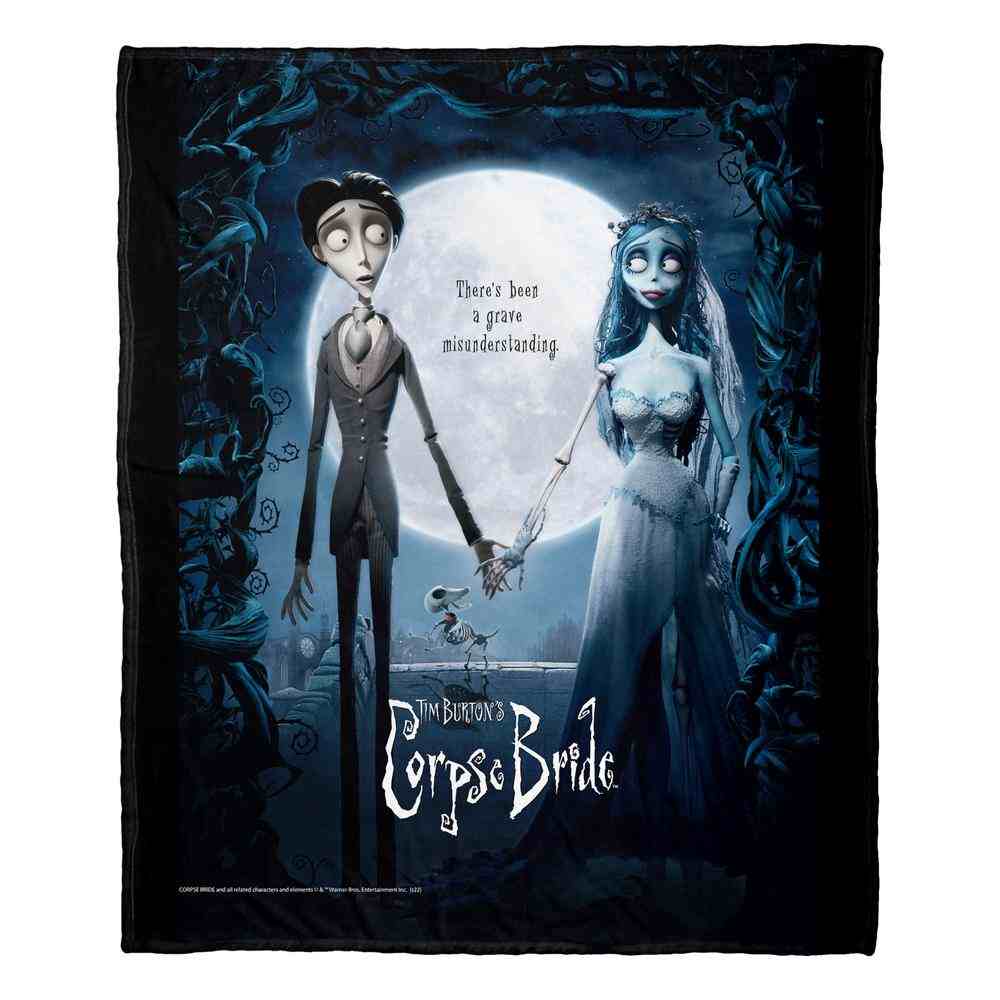 Warner Bros. Corpse Bride Movie Poster Silk Touch Throw Blanket 50x60