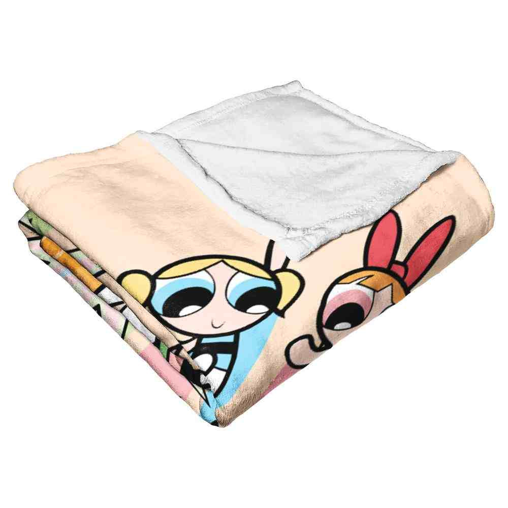 Cartoon Network Powerpuff Girls Saving The Day Silk Touch Throw Blanke