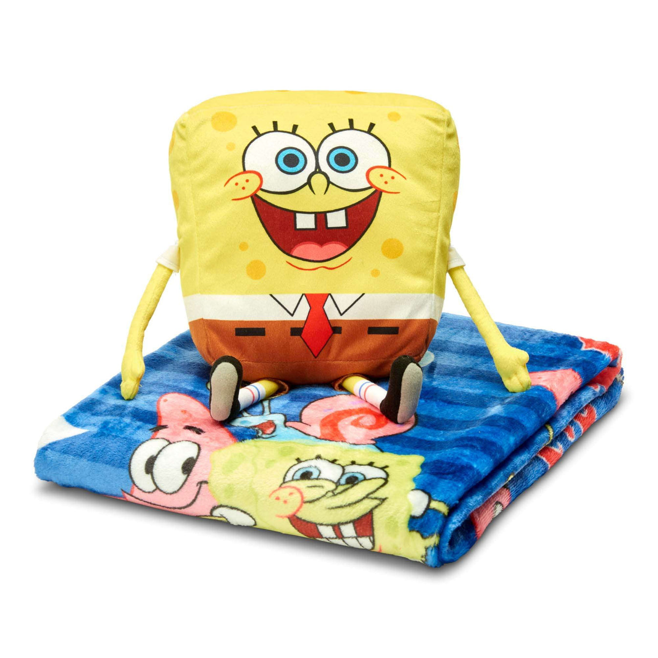 Nickelodeon Spongebob Squarepants Kids Hugger with Silk Touch Throw Bl