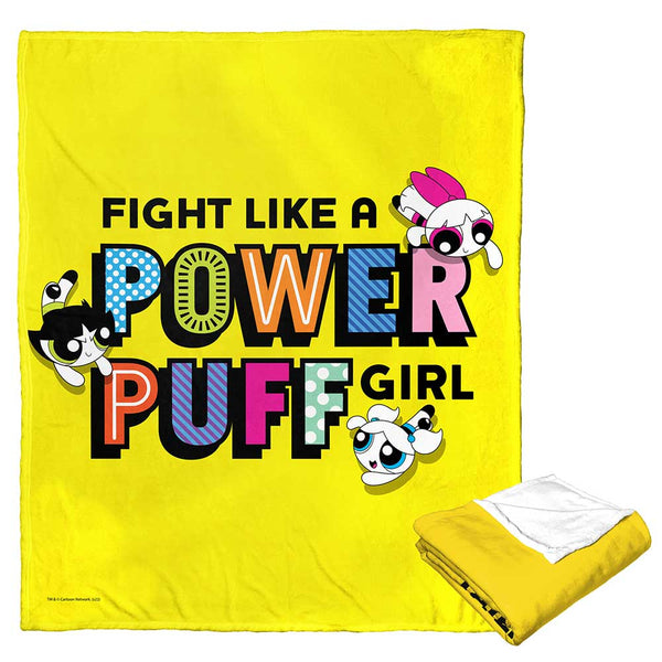 Cartoon Network Powerpuff Girls Fight Like A Powerpuff Silk Touch Thro