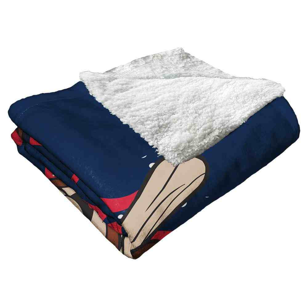MLB Minnesota Twins Mascot Silk Touch Sherpa Throw Blanket 50x60 Inche